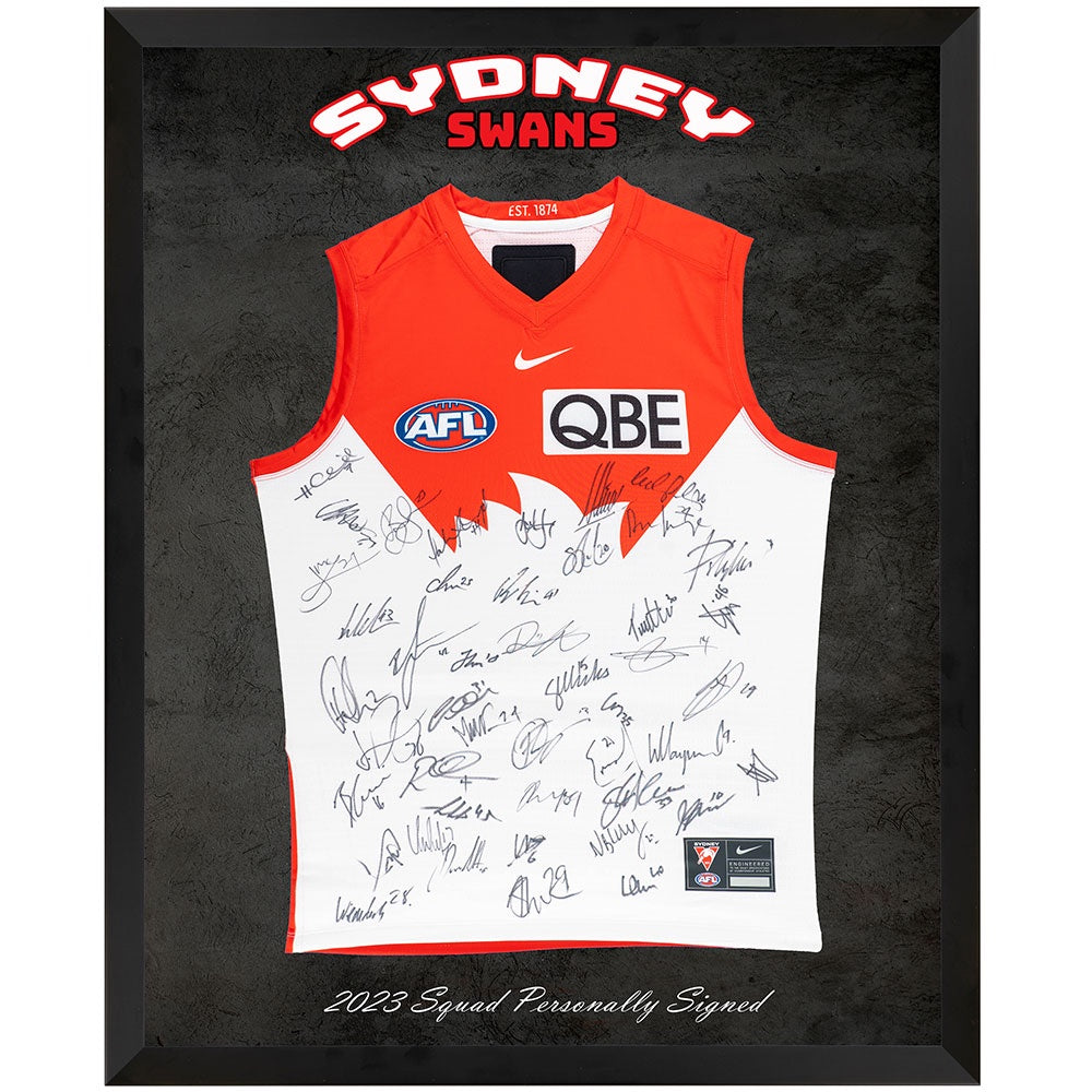 Sydney Swans 2023 Team Signed Jersey Framed – exclusivesignings