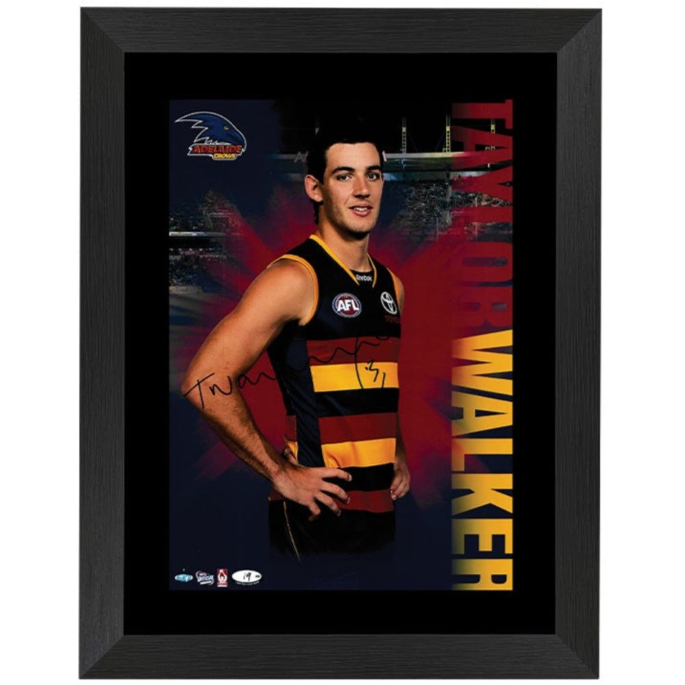 Taylor Walker - Adelaide Crows Signed Framed Star Print – exclusivesignings