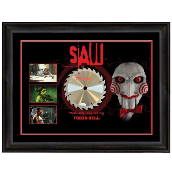 Tobin Bell Saw Signed & Framed Saw Blade Framed – exclusivesignings